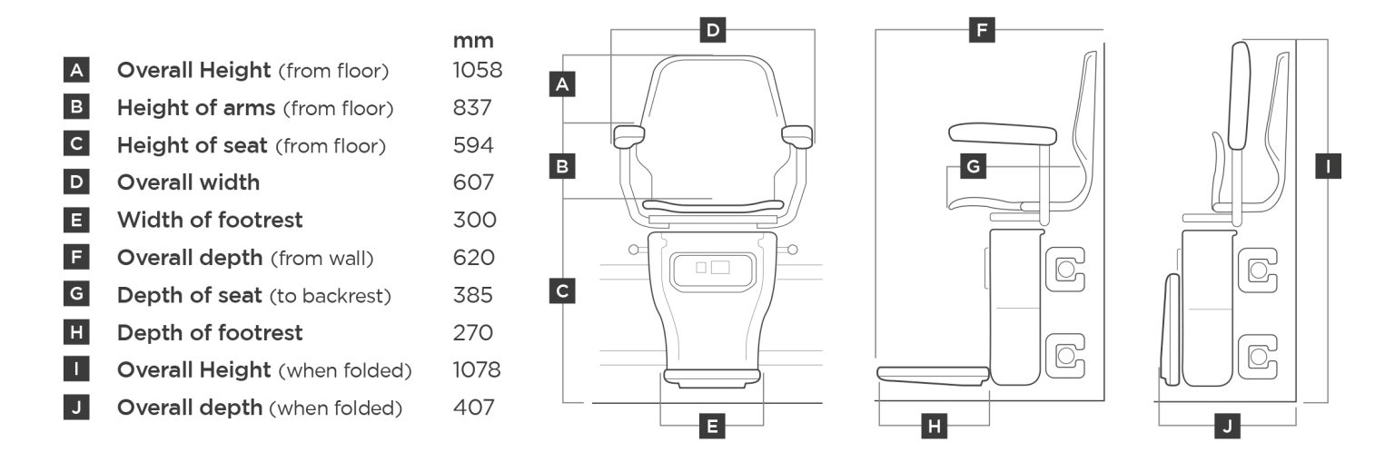 INFINITY CURVED – Bespoke Stairlifts Limited